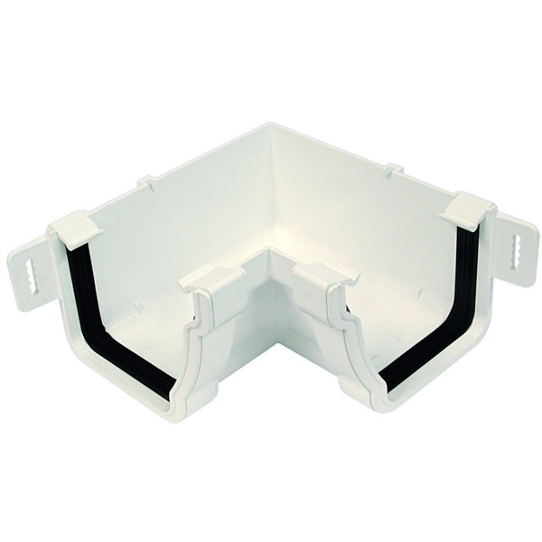 Rainwater StormLine OsRSt PVC-U Gutter Angle Internal 90° White 111mm ...