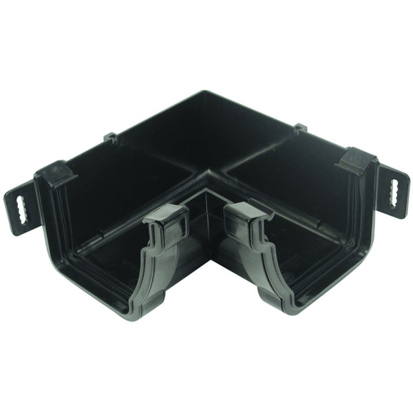 Rainwater StormLine OsRSt PVC-U Gutter Angle Internal 90° Black 111mm ...