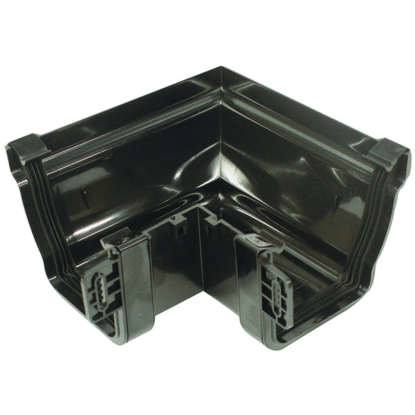 Rainwater StormLine OsRSt PVC-U Gutter Angle External 90° Black 111mm ...