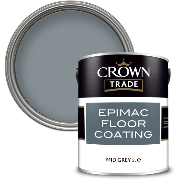 Crown Trade Epimac Floor Paint Mid Grey 5L – Topline Group