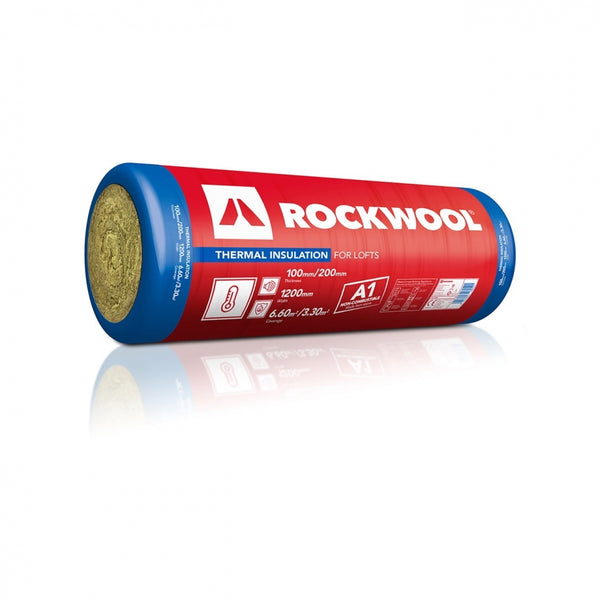 Rockwool - Rockwool Thermal Roll 1200 x 100mm – 6.6m2 – Topline Group